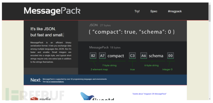 关于序列化与反序列化 MessagePack 的实践 | 京东云技术团队 - FreeBuf网络安全行业门户