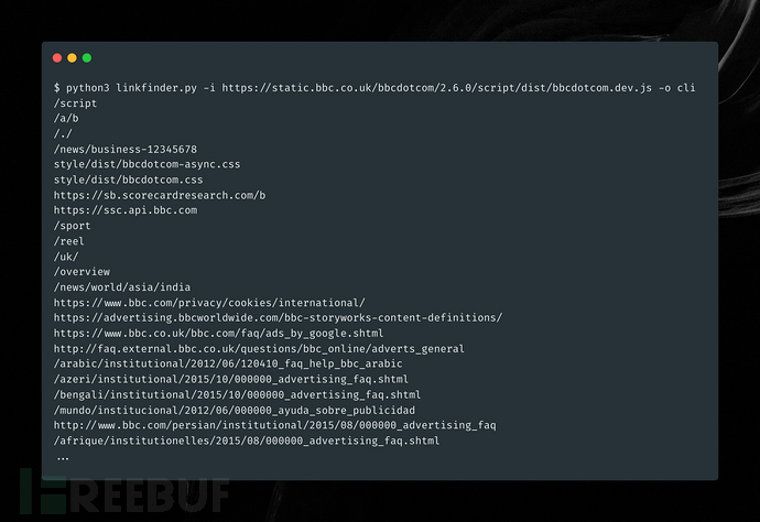 如何使用LinkFinder在JavaScript文件中查找网络节点 - FreeBuf网络安全行业门户