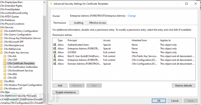 揭秘域管理员提权路径：使用ESC5从DA到EA - FreeBuf网络安全行业门户