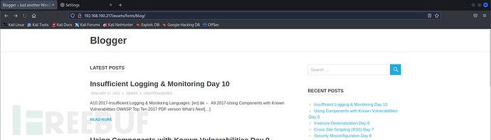 OSCP靶场系列-Esay-Blogger - FreeBuf网络安全行业门户