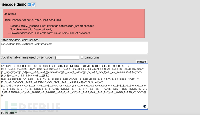 JAVASCRIPT 混淆及反混淆代码工具 - FreeBuf网络安全行业门户