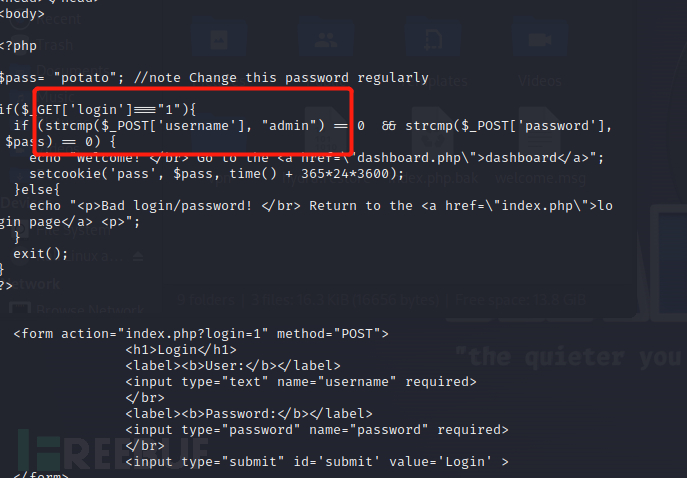 从WEB到内网&&代码审计&&strcmp绕过&&sudo提权 ----- 打靶经验分享 - FreeBuf网络安全行业门户