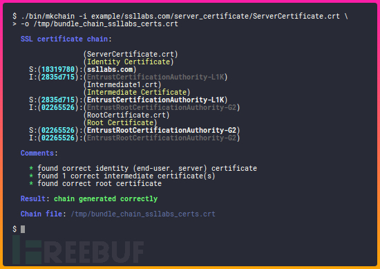 如何使用Mkchain构建一个有效的SSL证书链 - FreeBuf网络安全行业门户