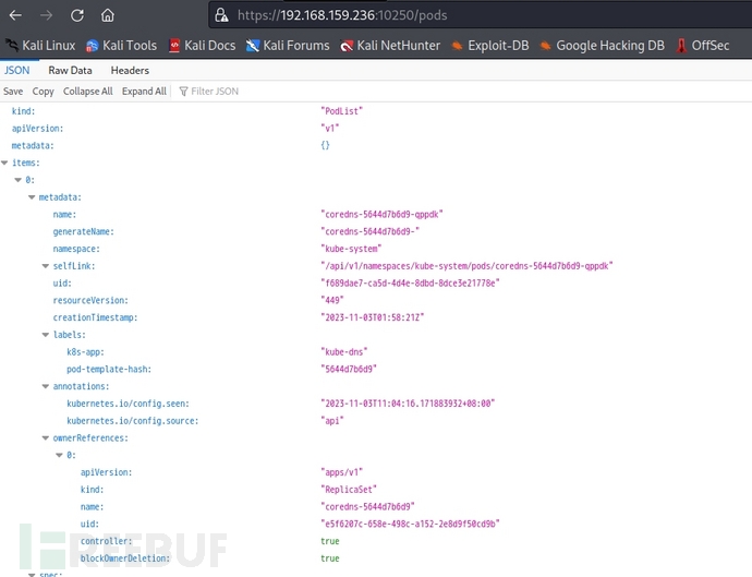 K8S Kubelet未授权访问漏洞 - FreeBuf网络安全行业门户