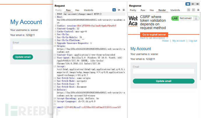 Portswigger Labs — CSRF - FreeBuf网络安全行业门户