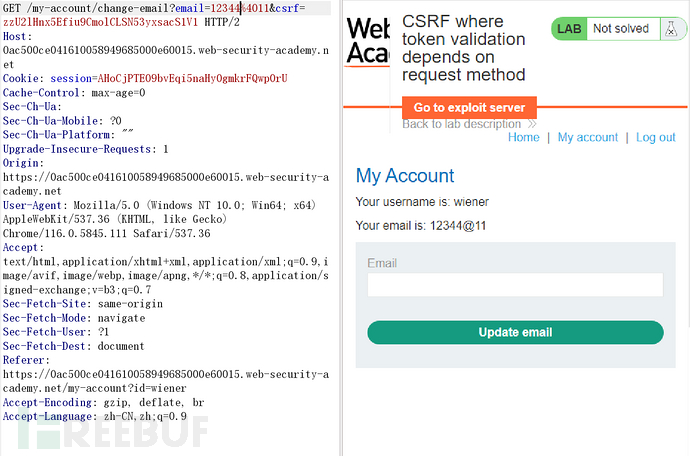 Portswigger Labs — CSRF - FreeBuf网络安全行业门户