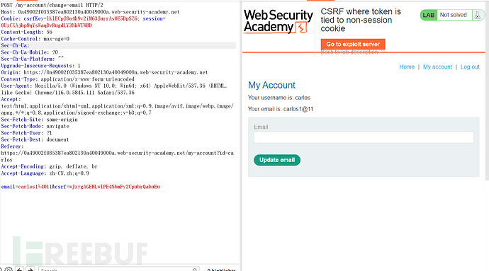 Portswigger Labs — CSRF - FreeBuf网络安全行业门户