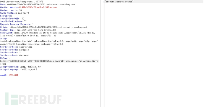 Portswigger Labs — CSRF - FreeBuf网络安全行业门户