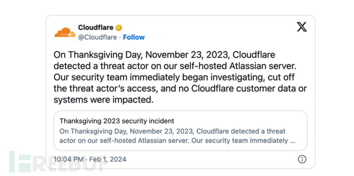 黑客利用 Okta 攻击中窃取到的授权令牌，攻击 Cloudflare - FreeBuf网络安全行业门户