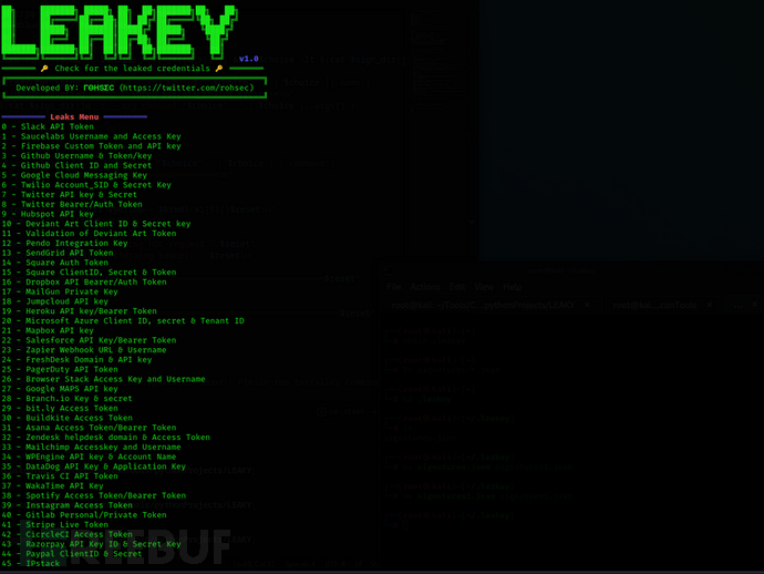 如何使用LEAKEY轻松检测和验证目标服务泄露的敏感凭证 - FreeBuf网络安全行业门户