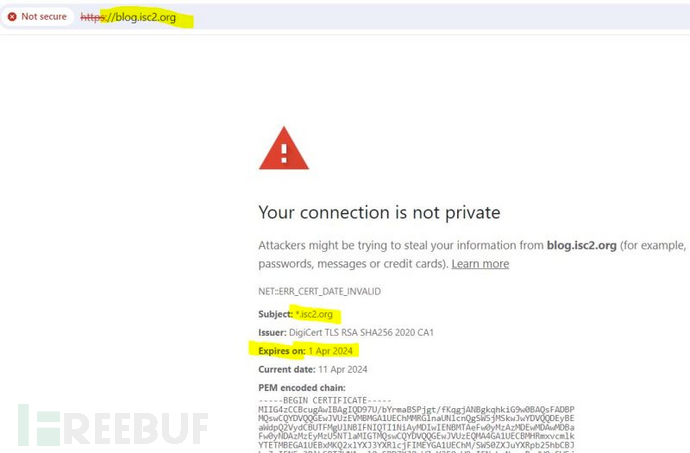 行业热点｜淘宝网无法连接？“SSL证书服务中断”困扰如何解？ - FreeBuf网络安全行业门户