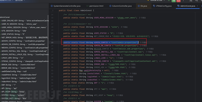 jfinal框架——ofcmsv1.1.3代码审计 - FreeBuf网络安全行业门户