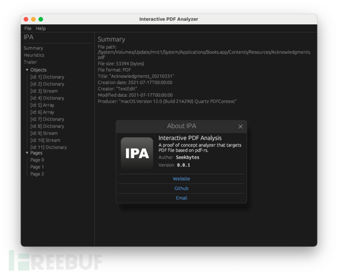 IPA：一款交互式PDF安全分析与审计工具 - FreeBuf网络安全行业门户