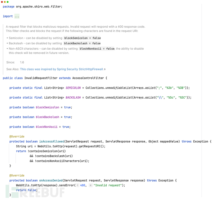 Shiro CVE-2020-13933 路径匹配绕过 - FreeBuf网络安全行业门户