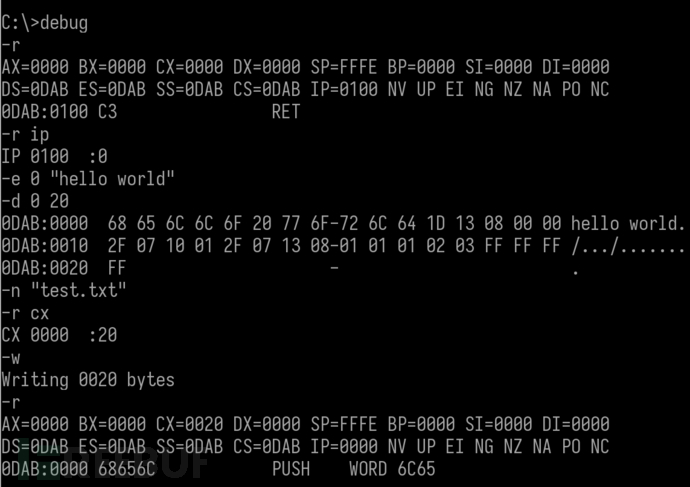 8086汇编16位汇编学习笔记01汇编基础和debug使用 Freebuf网络安全行业门户 