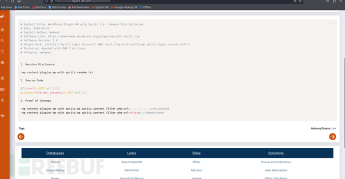 [Meachines] [Hard] Monitors spritz-LFI+cacti-SQLI+OFBiz-Des+LKM-Rootkit特權升級 - FreeBuf网络安全行业门户