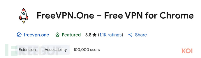 安装量超10万的"合法"Chrome VPN扩展暗中截屏窃取敏感数据 - FreeBuf网络安全行业门户